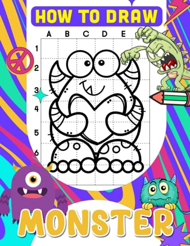 How To Draw Monster: Collection Of Lots Of Cute Monsters With 40 Step ...
