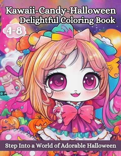 Kawaii-Candy-Halloween Delightful Coloring Book Step Into a World of ...