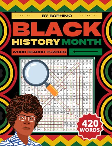 Black History Month Word Search Puzzles: Discover History Games, BHM ...