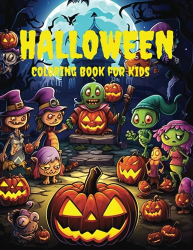 Halloween Coloring Book For Kids: Large Collection of Illustrations ...
