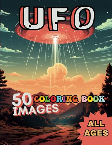 UFO Coloring Book: All Ages, US Edition (50 Activity Book Illustrations ...