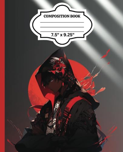 Anime Composition Notebook: College-Ruled notebook, 125 lined pages, 7. ...