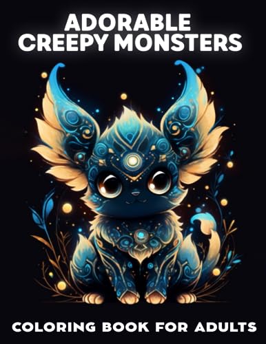 Adorable Creepy Monsters: A Creepy Coloring book for Adults for Stress ...