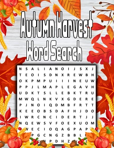 Autumn Harvest Word Search: Seek and Find Among the Season's Bounty ...