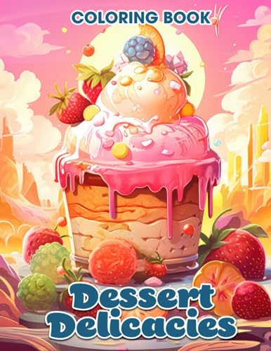 Dessert Delicacies Coloring Book: Immerse Yourself in the World of ...