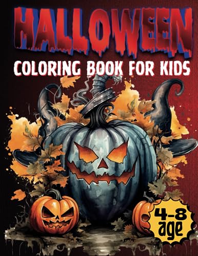 halloween coloring book for kids ages 4-8,Easy To Color Spooky Ghost ...