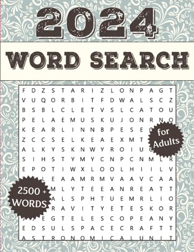 2024 New Words Word Search for Adults, Seniors or Teens: 101+ Unique ...