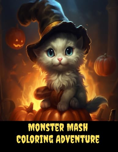 Monster Mash Coloring Adventure: Fun Halloween Pages for Kids, 50 pages ...