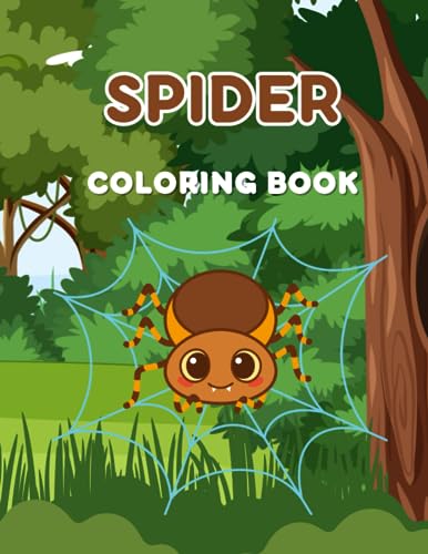 Spider Coloring Book: Fun And Easy Coloring Pages ,and a Variety of ...