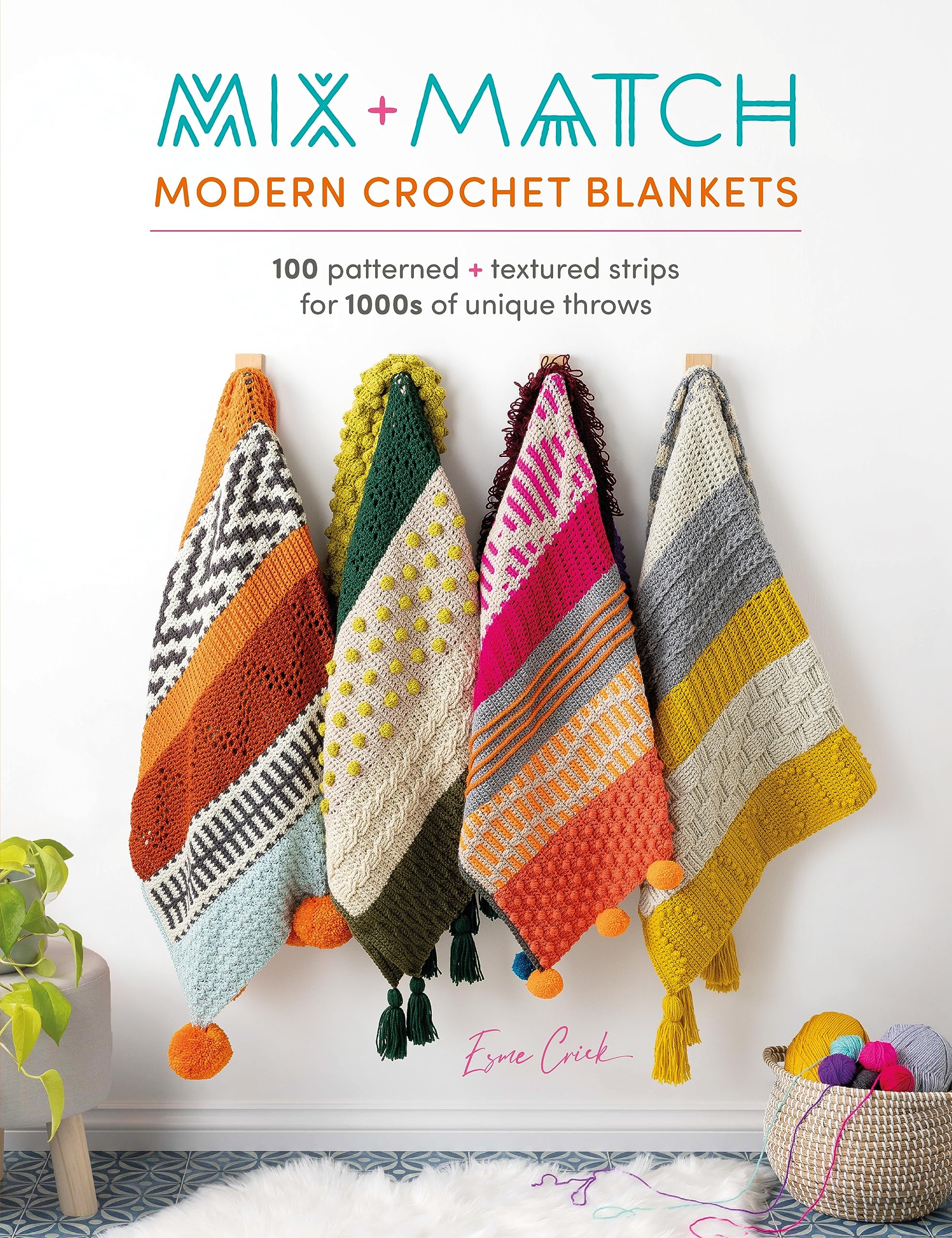 Mix and Match Modern Crochet Blankets: 100 Patterned And Textured ...