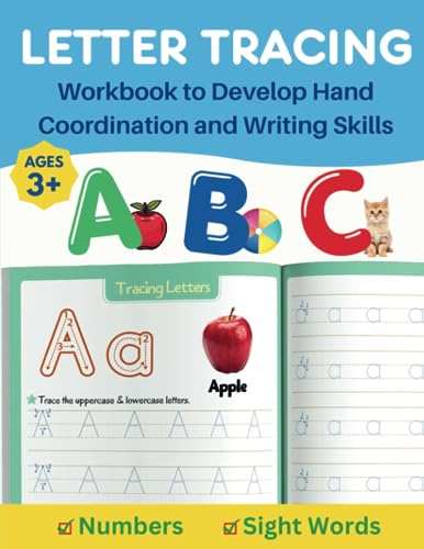 LETTER TRACING Workbook to Develop Hand Coordination and Writing Skills ...