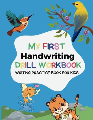 My First Handwriting Drill Workbook: Writing Practice Book For Kids ...