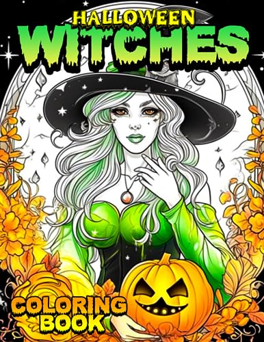 Halloween Witches Coloring Book: Wicca, Wiccan & Witchcraft for Adult ...