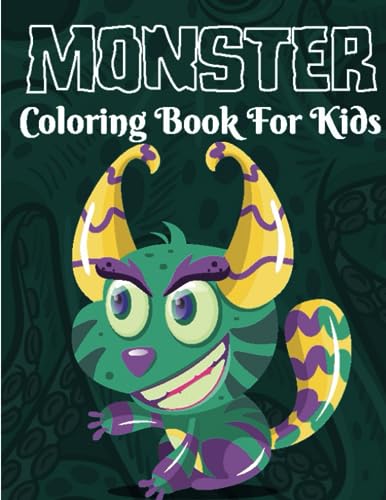 Monster Coloring Book: Wonderful Cute Monsters Coloring Book for Kids ...