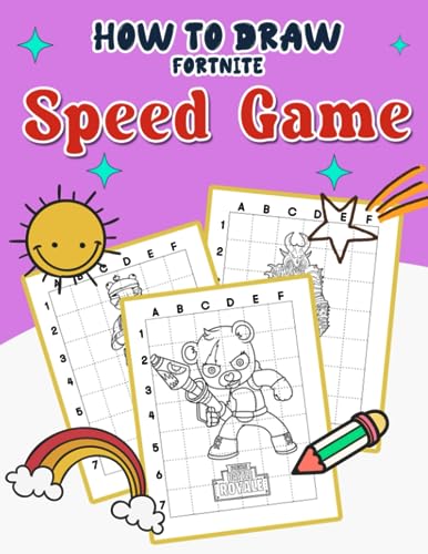 How To Draw Speed Game: Collection Illustrations Pages with Cartoon for ...