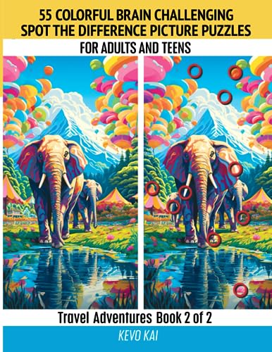 55 COLORFUL BRAIN CHALLENGING SPOT THE DIFFERENCE PICTURE PUZZLES FOR ...