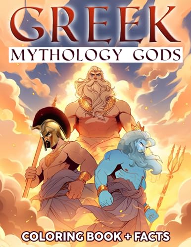 Greek Mythology Gods Coloring Book: Explore The Epic Adventures Of Gods ...