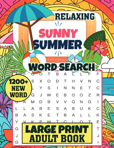 Sunny Summer Word Search: Large Print by Stargazer | Goodreads