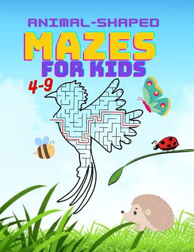 Animal-shaped Mazes for Kids 4-9: Must have for Your Child! Zoo maze book for kids ages 4-9 ...