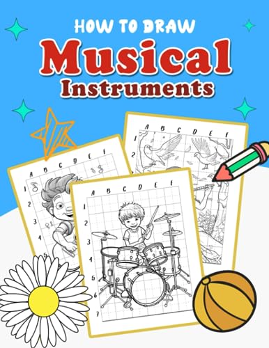 How To Draw Musical Instruments: Step-by-Step Drawing Guide for Music ...