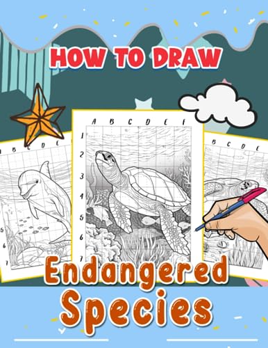 How To Draw Endangered Species: Educational Coloring Book to Raise ...