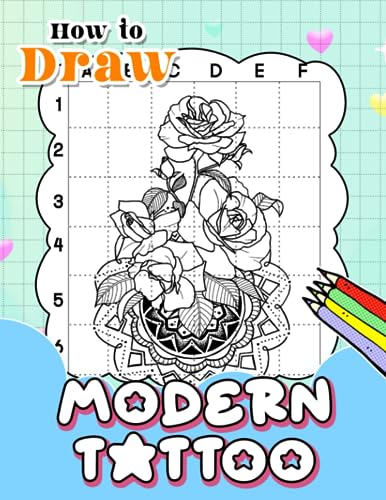How to Draw Modern Tattoo: Step by Step Drawing Body Art in Simple ...