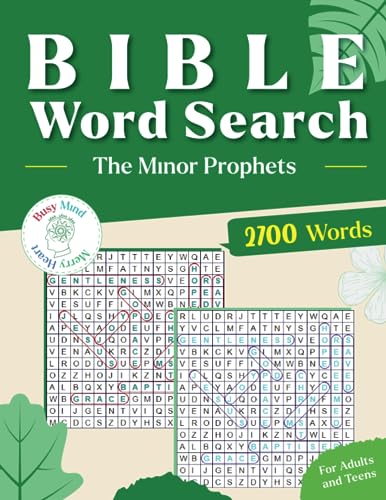 Bible Word Search on The Minor Prophets - Enjoy Solving the Puzzles ...