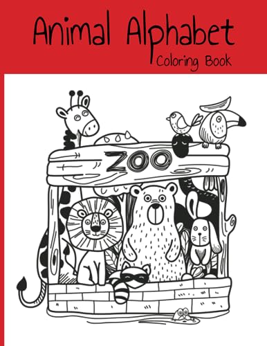 Zoo Animal Alphabet Coloring Pages