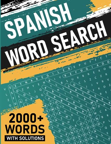 Spanish Word Search: Over 2000 Spanish Words Large Print Puzzle Book ...