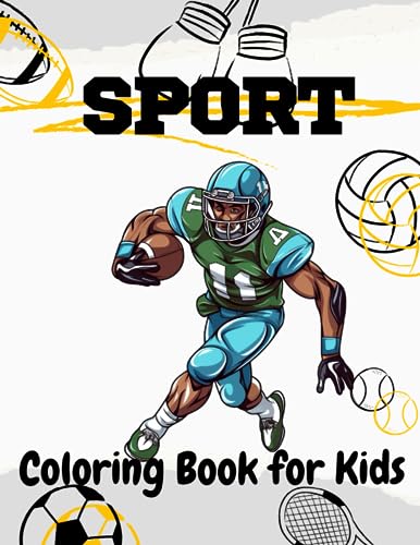Sport Coloring Book: A Collection Of Fun Illustrations Of Cool Sports ...