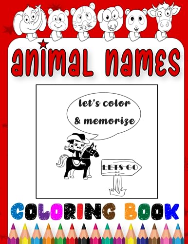 Animal Names: Learn, Color, and Discover the World of Animals in ...