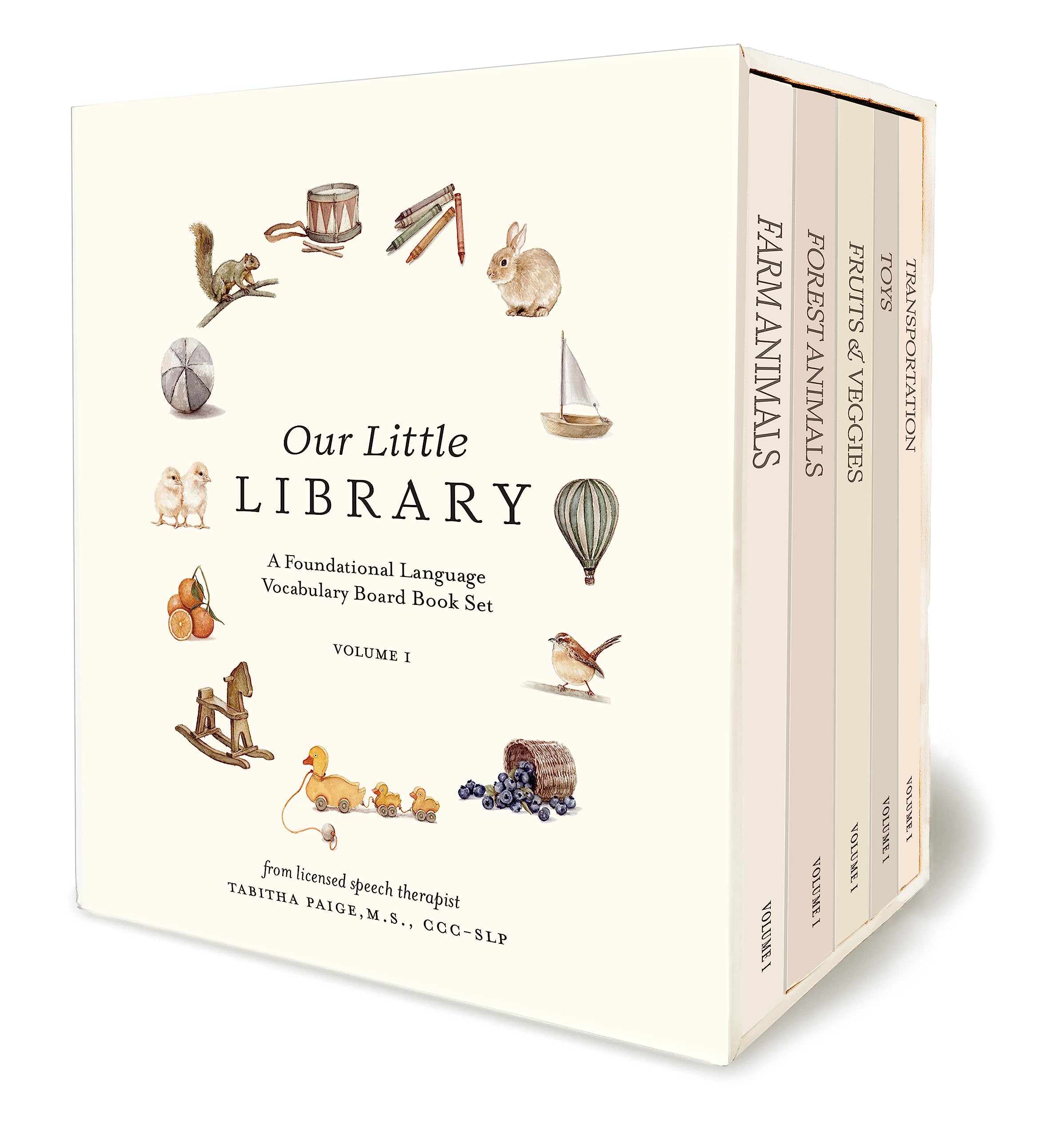 Our Little Library: A Foundational Language Vocabulary Board Book Set ...