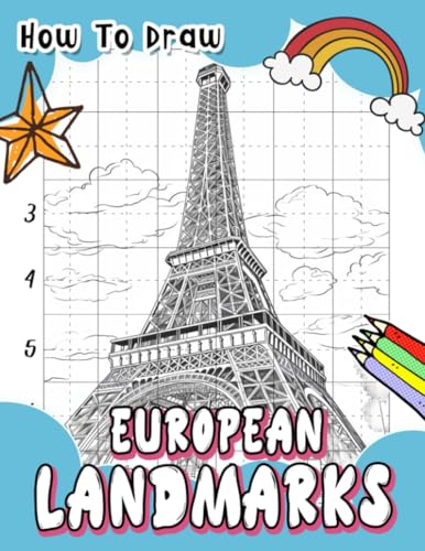 How To Draw European Landmarks: Step-by-Step Drawing and Coloring Guide ...