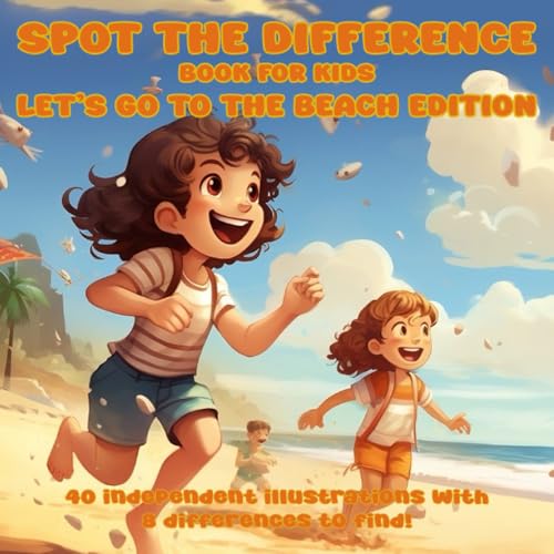 Spot the Difference Book for Kids: Let's go to the Beach Edition, With ...