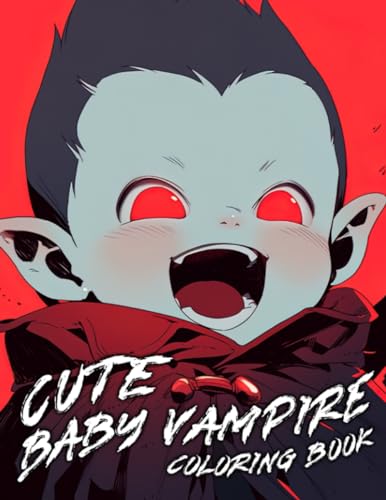 Cute Baby Vampire Coloring Book: Adorable Vampire Babies Coloring Pages ...