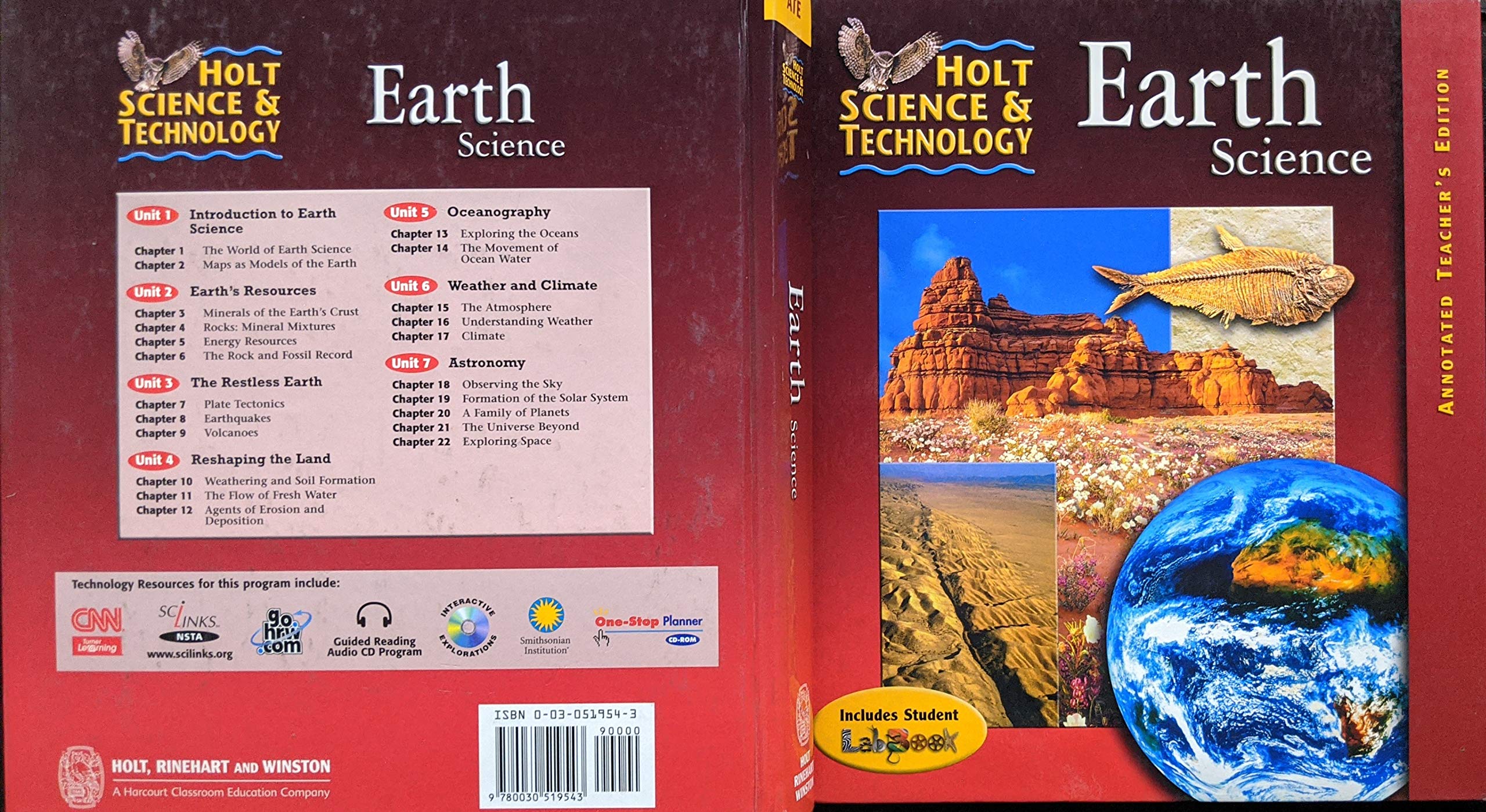 Holt Science and Technology: Earth Science by Holt, Rinehart and ...