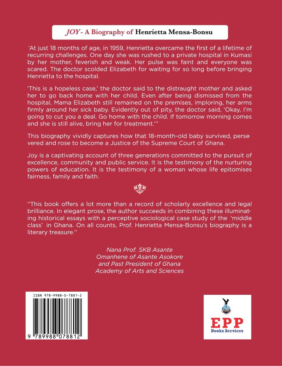 Joy: A Biography of Henrietta Mensa-Bonsu by Kofi Akpabli | Goodreads