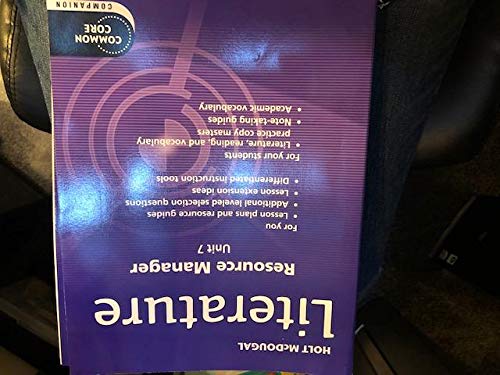 Holt McDougal Literature Grade 9 Resource Manager unit 7 by Carol Jago ...