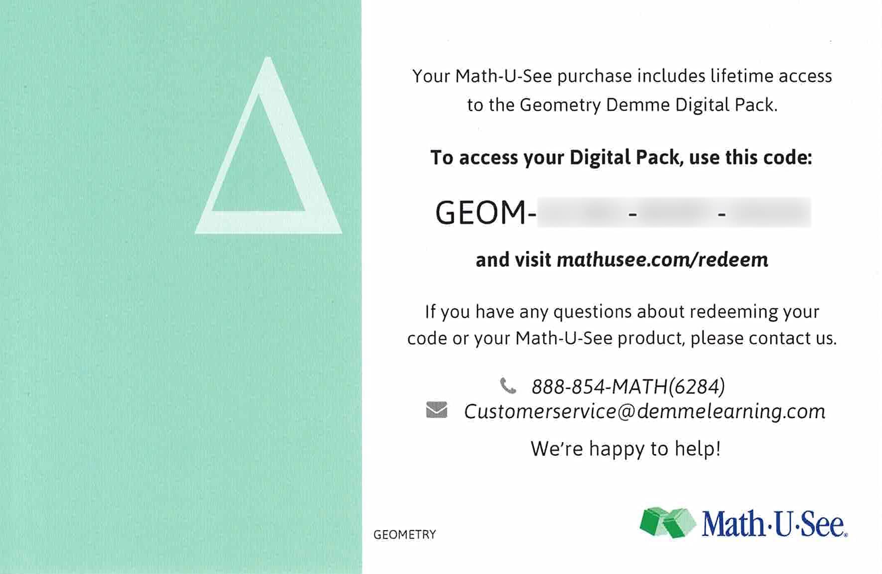Math-U-See Geometry Universal Set by Steve Demme | Goodreads