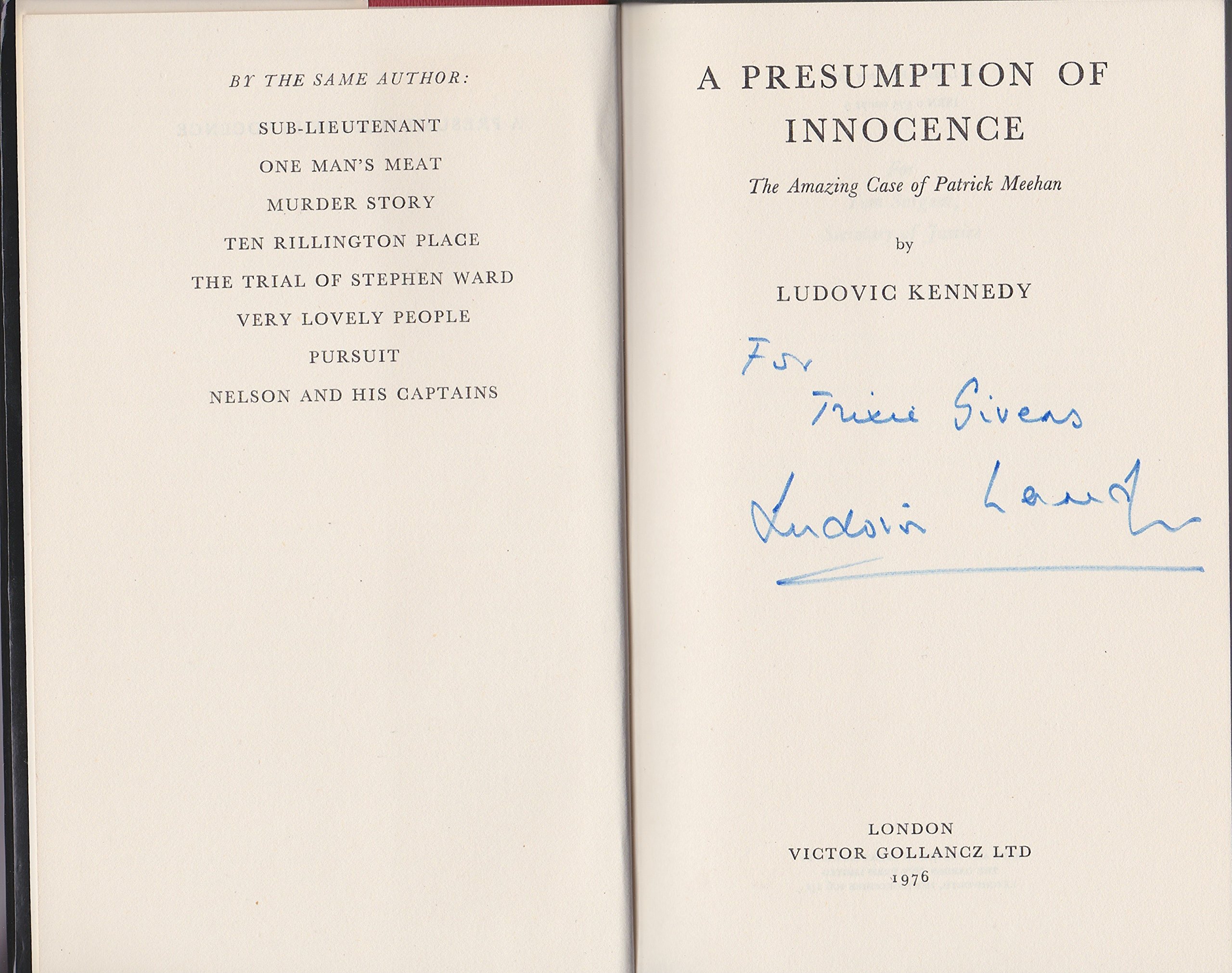 A presumption of innocence: The amazing case of Patrick Meehan by ...