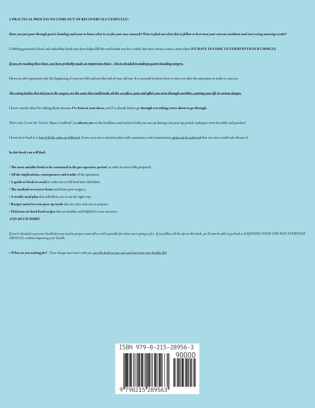 Gastric Bypass Cookbook 2022: +700 Healthy & Yummy Recipes to Overcome ...