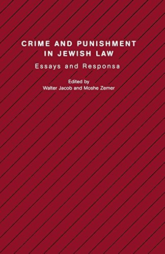 Crime and Punishment in Jewish Law: Essays and Responsa (Progressive ...