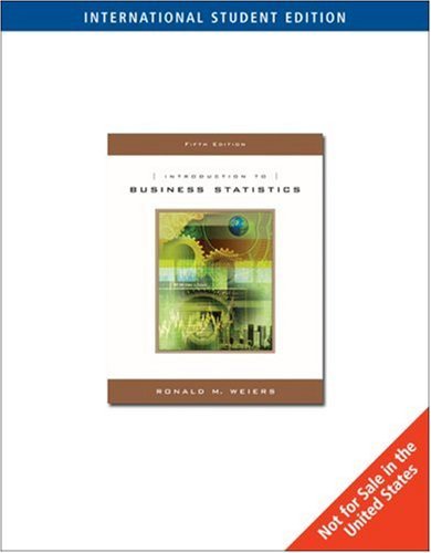 Introduction to Business Statistics: International Student Edition by ...
