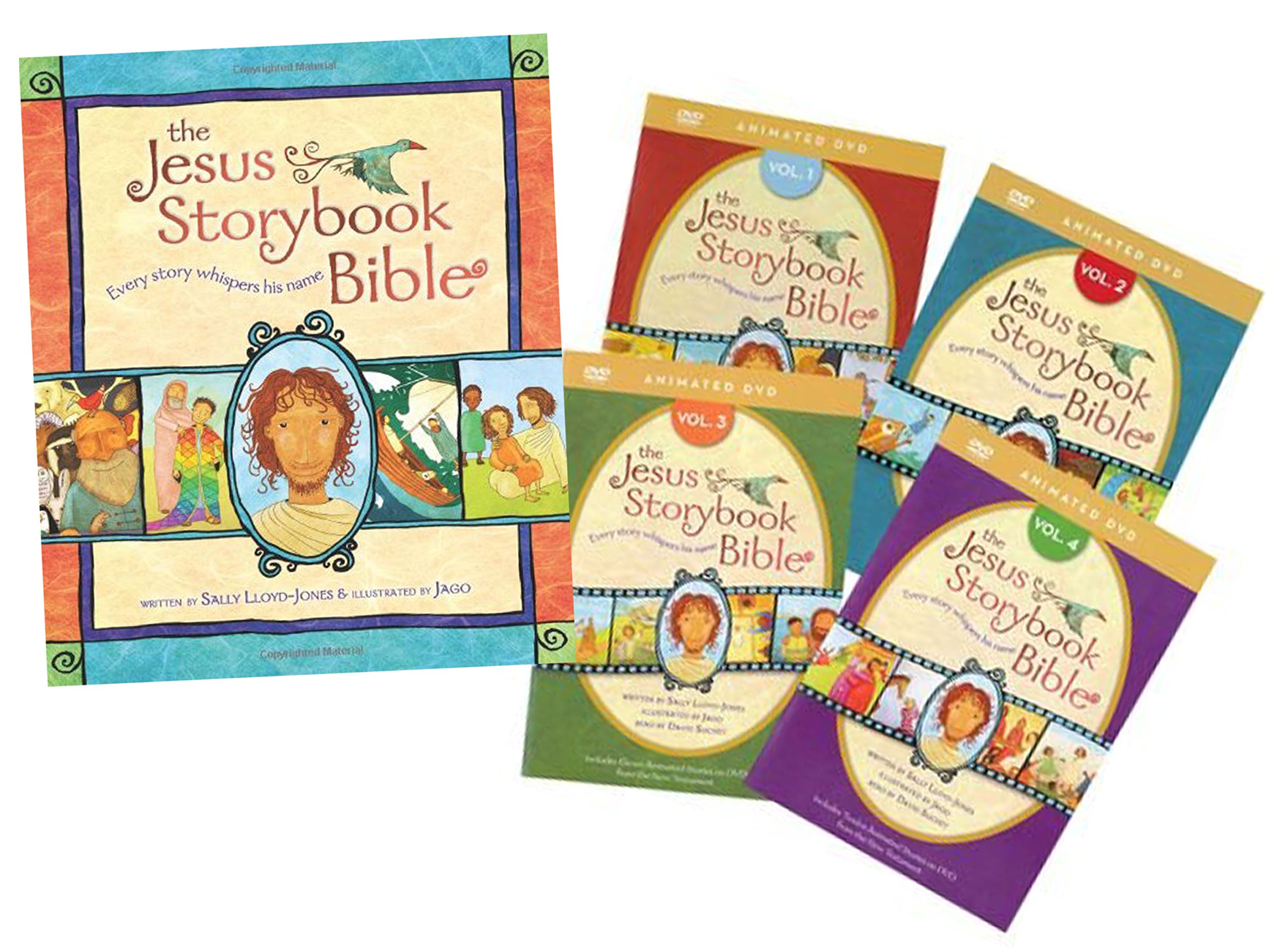 MEGA PACK Book & DVDs - The Jesus Storybook Bible Animated DVD Complete ...