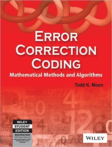 Error Correction Coding : Mathematical Methods and Algorithms - International Economy Edition by ...