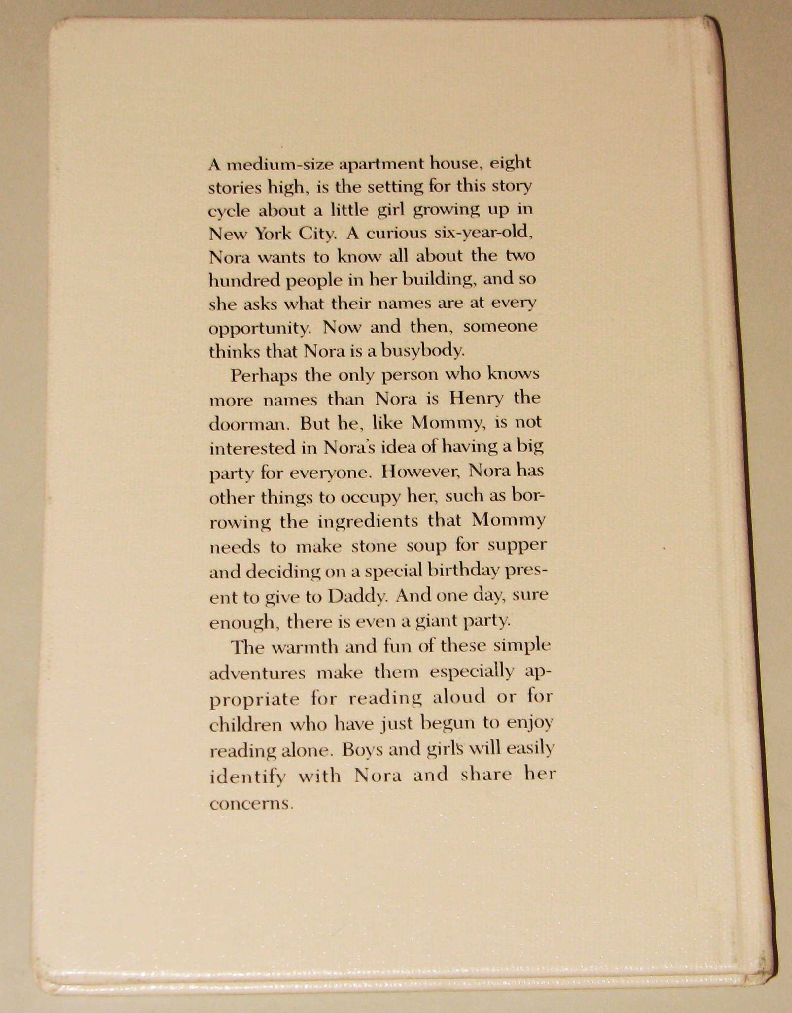 Busybody Nora by Johanna Hurwitz | Goodreads