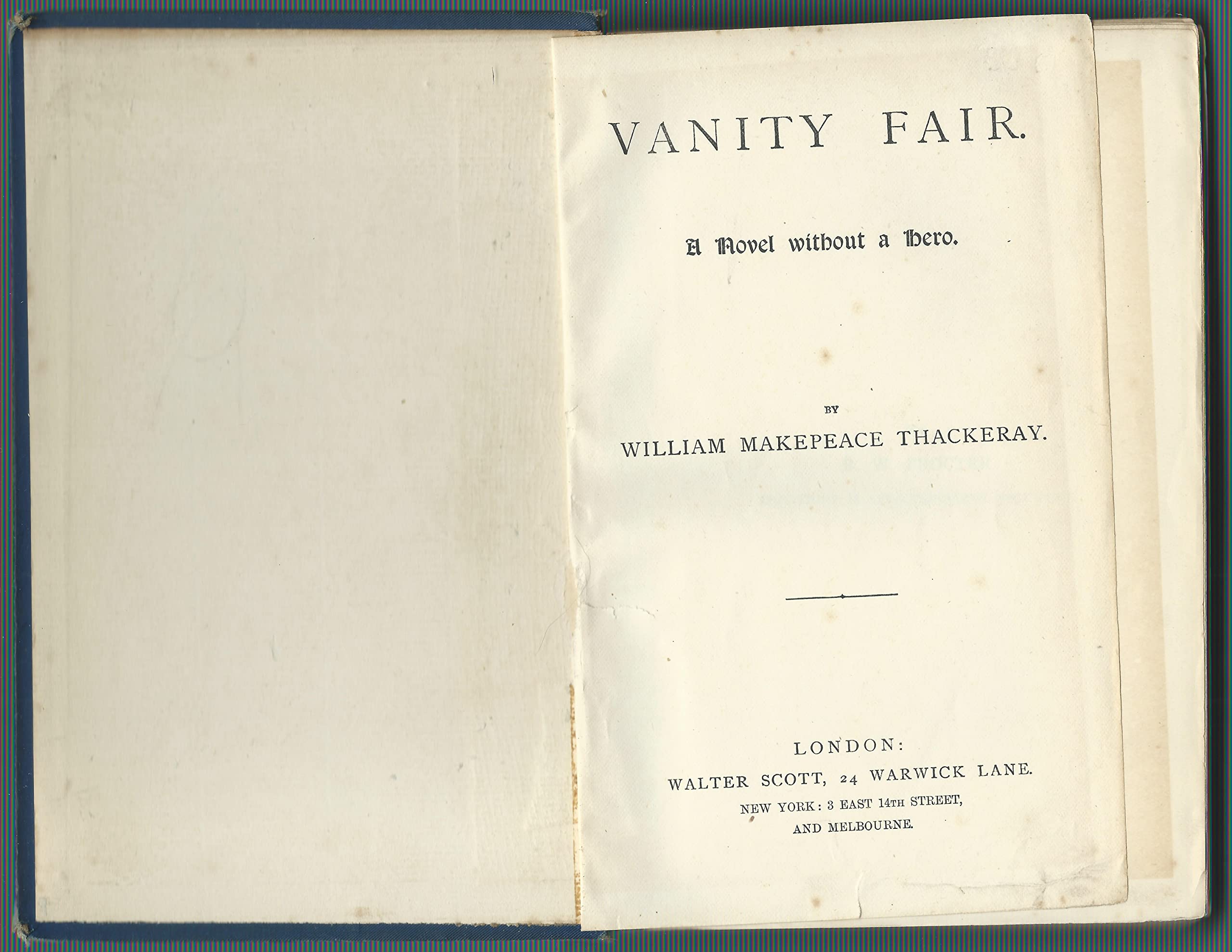 Vanity Fair by William. Makepeace Thackery | Goodreads
