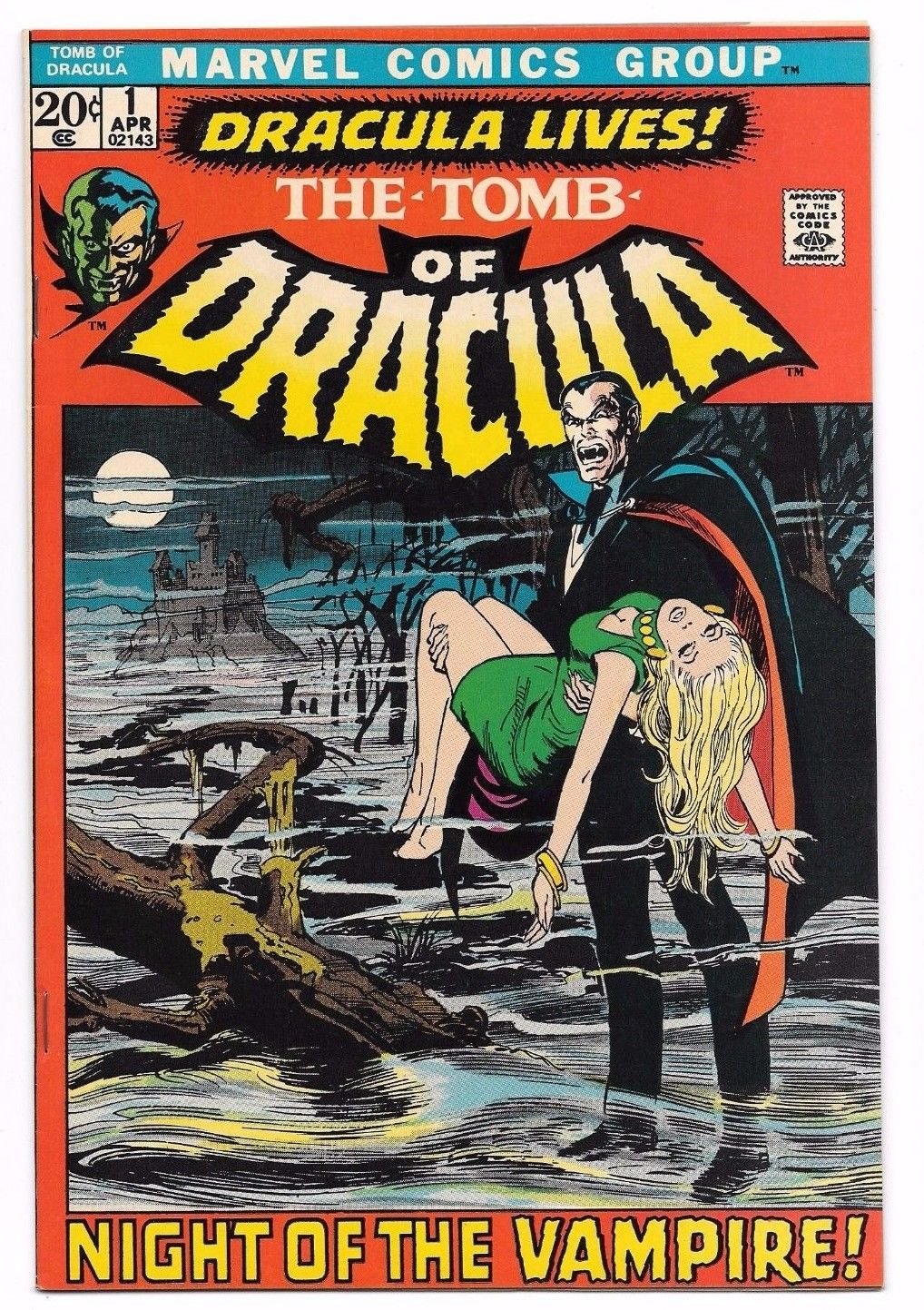The TOMB OF DRACULA #1 (1st Appearance FRANK DRAKE) by Marv Wolfman ...