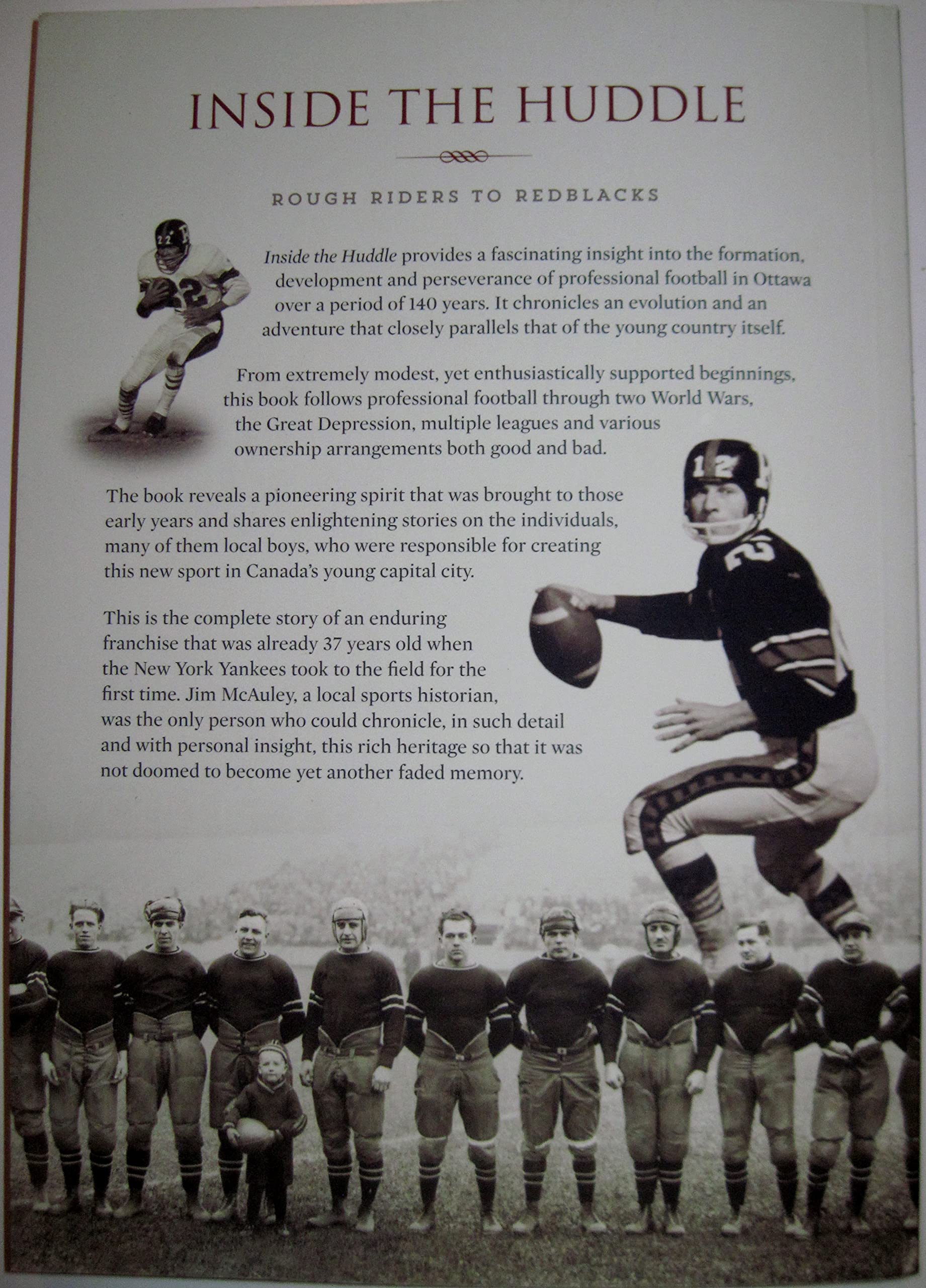 Inside the Huddle: Rough Riders to Redblacks by Jim McAuley | Goodreads