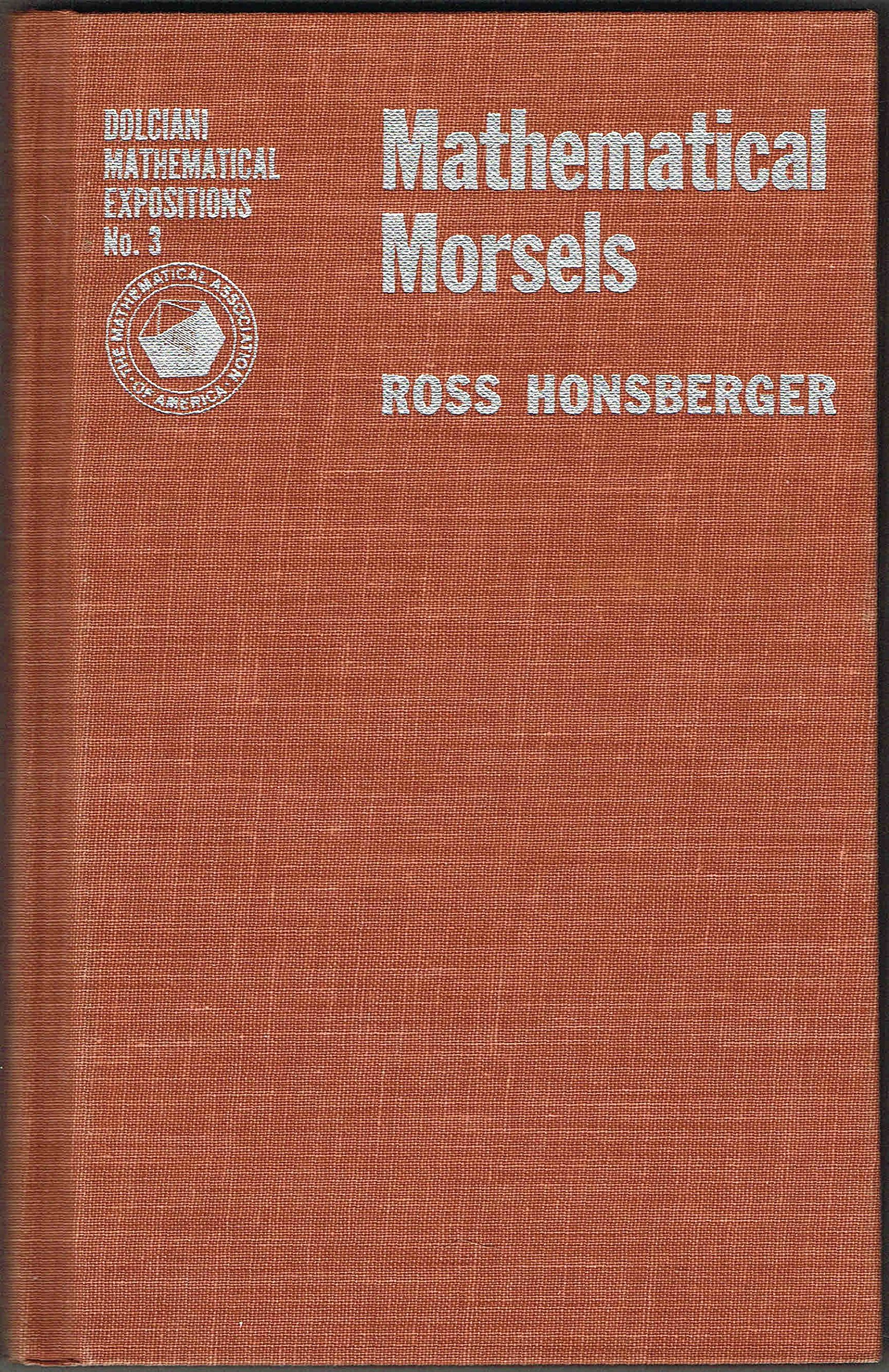 Mathematical Morsels by Ross Honsberger | Goodreads